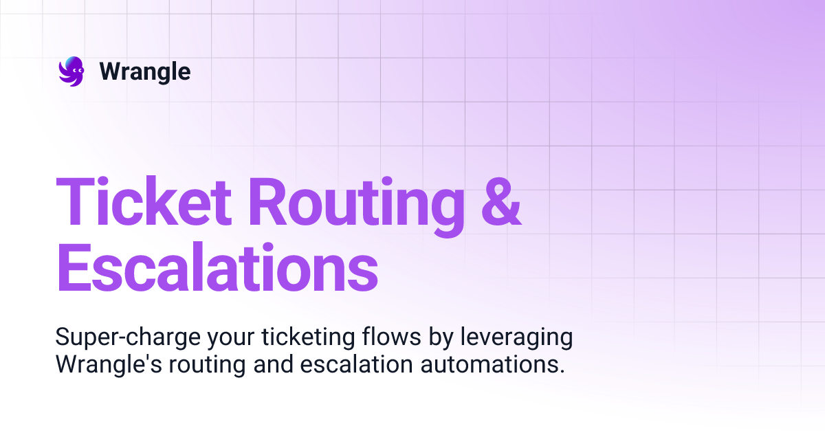 Ticket Routing & Escalations | Wrangle